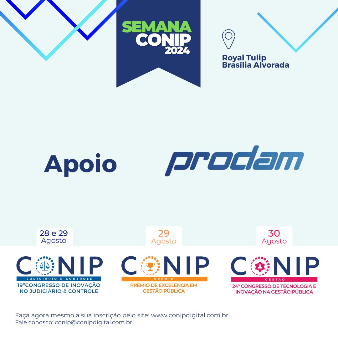 Prodam é apoiadora oficial do Prêmio CONIP 2024