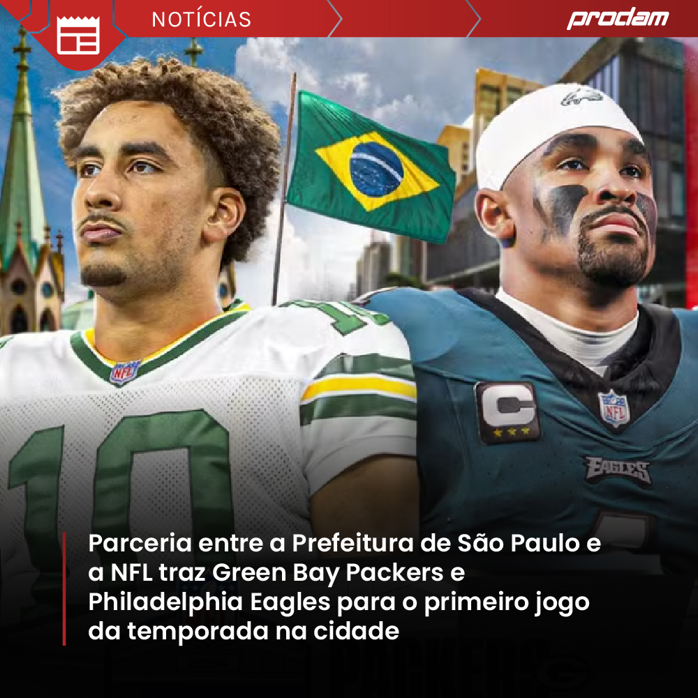Parceria entre a Prefeitura de São Paulo e a NFL traz Green Bay Packers e Philadelphia Eagles ...